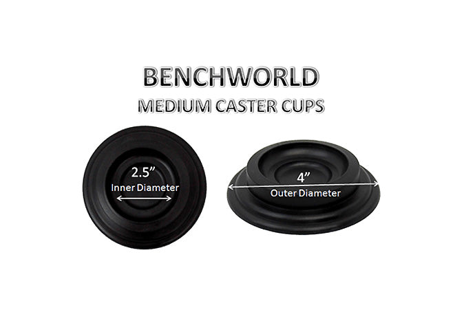 Plastic Caster Cups - Medium - Set of 4 – For The Love Of Pianos